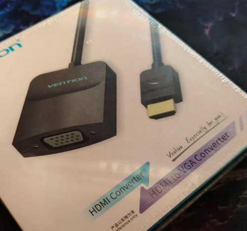 Конвертер Vention achbb(hdmi-VGA)  аудио