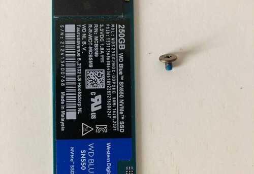 SSD nvme 250gb WD blue SN550
