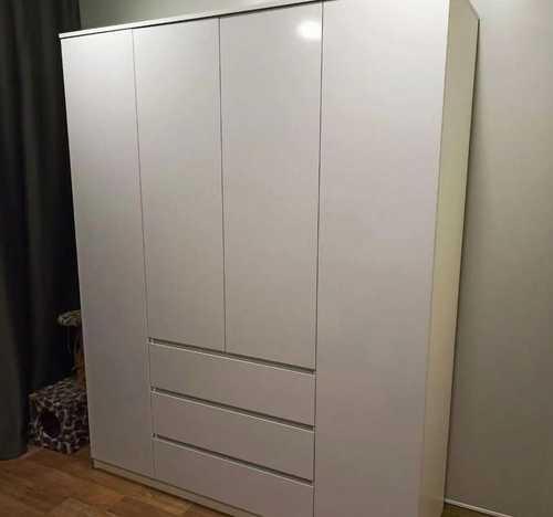 Челси шкаф 1600 белый глянец