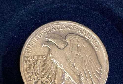 Серебряная Монета 50 центов США