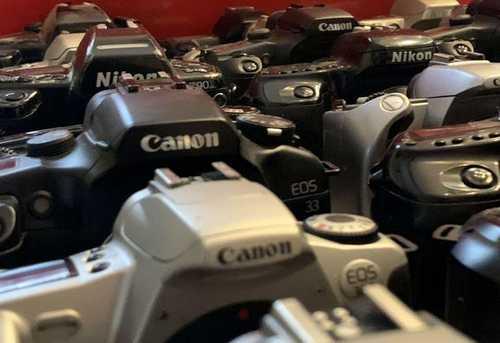 Пленочный фотоаппарат Canon, Nikon с дефектами