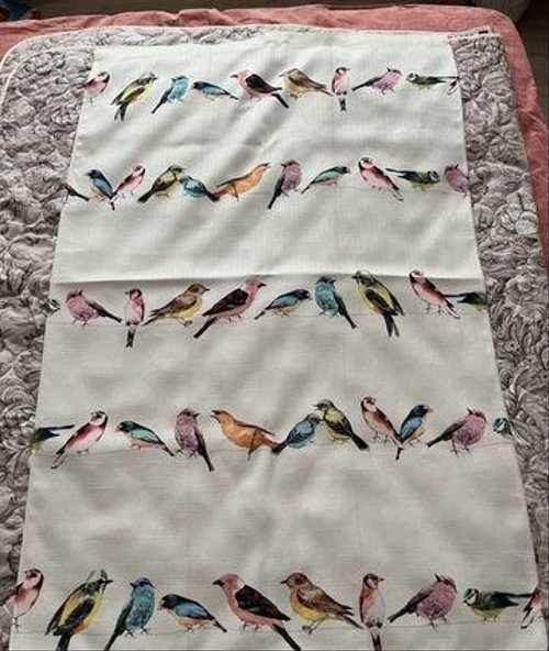 Штора и полотенце с птичками