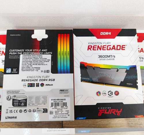 Kingston Fury Renegade RGB DDR4 2x16Gb 3600 New