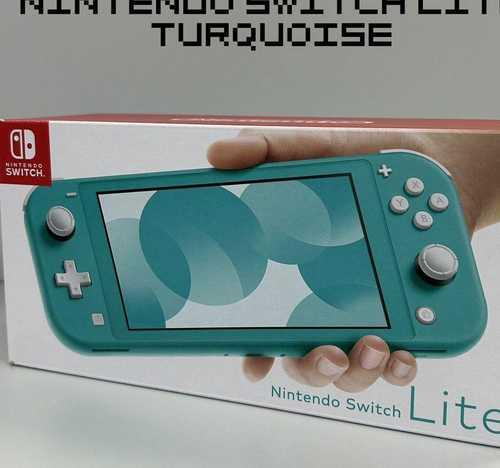 Nintendo Switch Lite Turquoise шитая новая играми