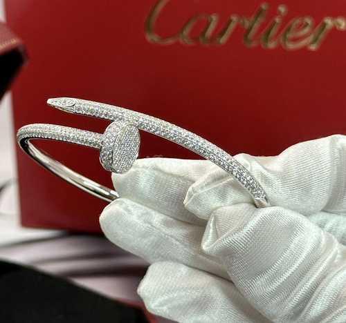 Браслет cartier just un clou с бриллиантами