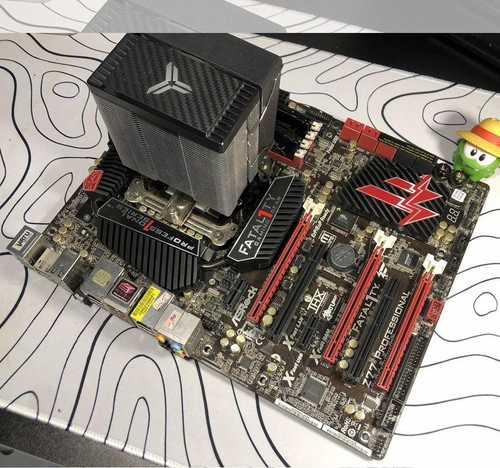 Комплект материнка Asrock z77 i7 3770k 16gb