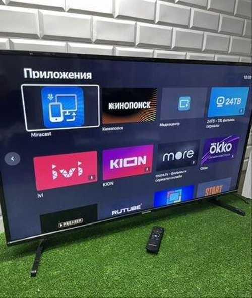 Телевизор 107см Smart Tv Новый голосовое упра