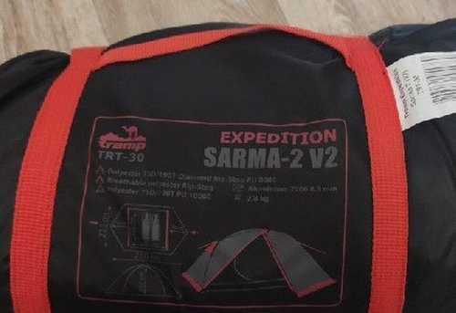Палатка Tramp Sarma 2 (V2) серая - TRT-30