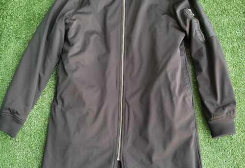 Куртка длинная черная демисезонная пальто Zara M-L