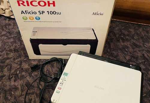 Мфу ricoh aficio SP100 SU лазерное