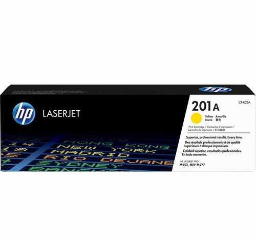 CF402A, Тонер-картридж/ HP 201A Yellow Original LaserJet Toner Cartridge