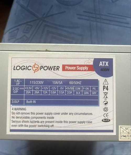 Блок питания logic power 400 w