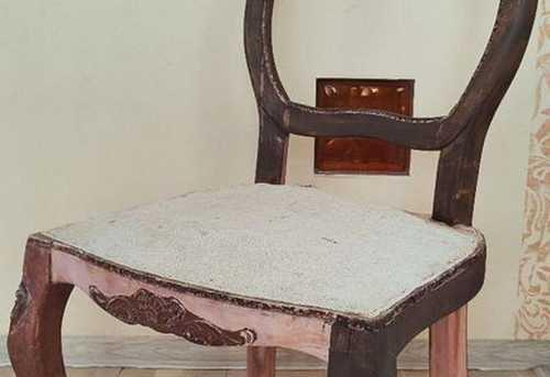 Старинный стул пол реставрацию