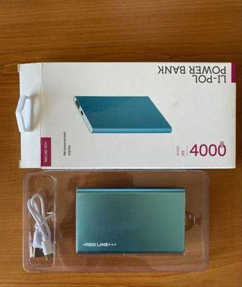 Внешний аккумулятор power bank 4000mAh