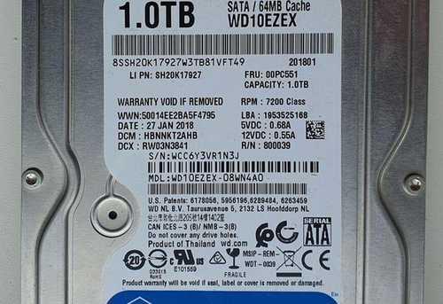 Жесткий диск Western Digital 1TB 3,5 WD10ezex