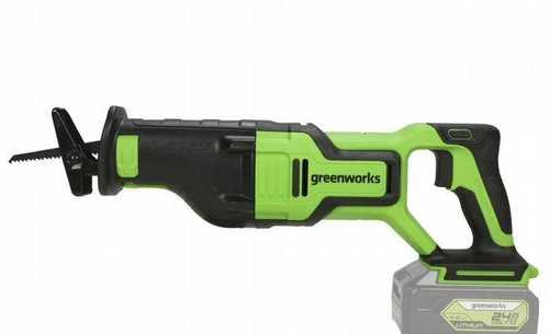 Пила сабельная аккумуляторная greenworks GD24RS (2