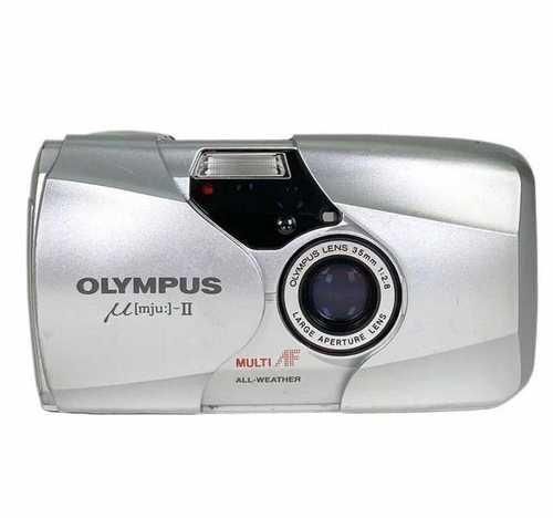 Olympus mju II limited edition silver