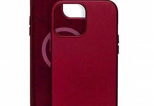 Чехол для iPhone 14 Pro Leather Case с MagSafe (Кр