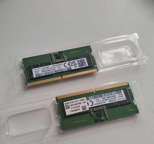 Samsung ddr5 16гб(8+8) 4800 mhz