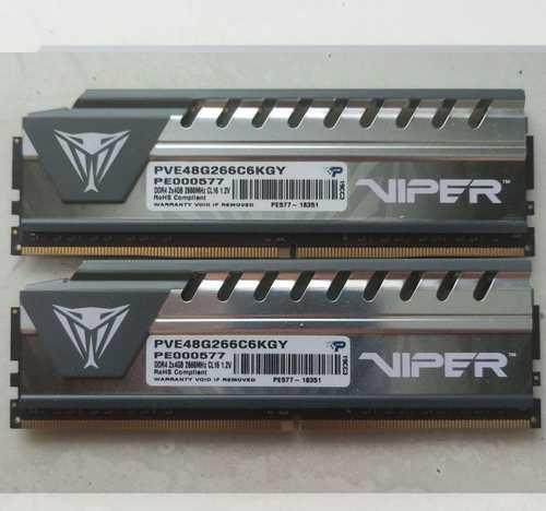 Оперативная память ddr4 8gb (2x4GB)