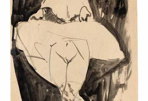 Sotheby's Рисунок Amedeo Modigliani Colombine