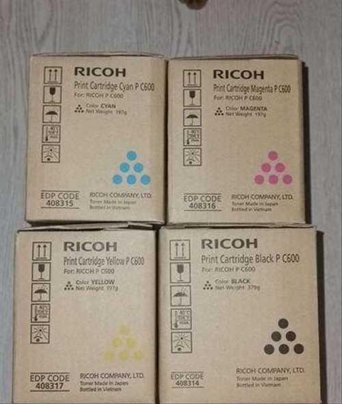 Ricoh P C600 комплект ориг. картриджей