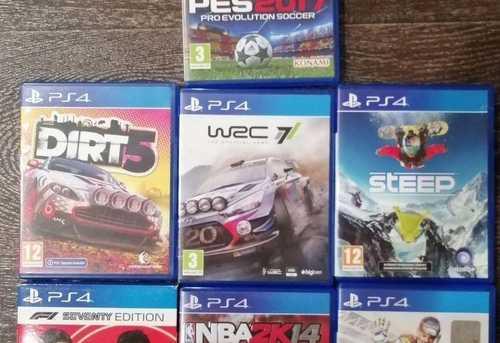 NBA2k14, F1 2020, WRC7, dirt 5. Диски для PS4