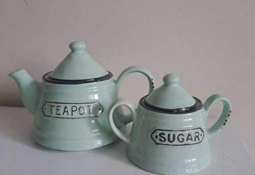 Чайный набор (заварочный чайник + сахарница)