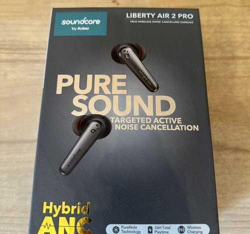 Soundcore Liberty Air 2 Pro, черный