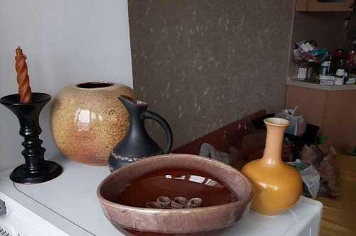 Винтажные керамические вазы Прибалтика