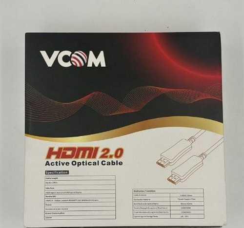 Оптический hdmi кабель 2.0 активный vcom 30M