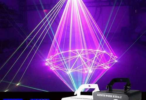 Светомузыка Полноцветный анимационный лазер eshiny