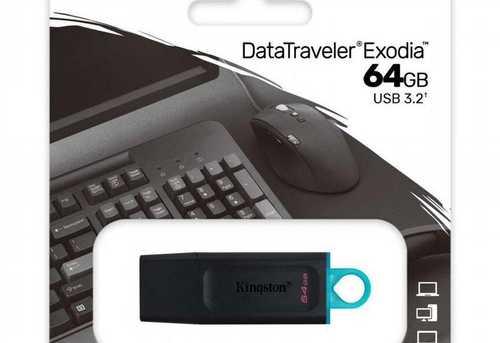 Kingston Datatraveler Exodia 64 гб USB флешка