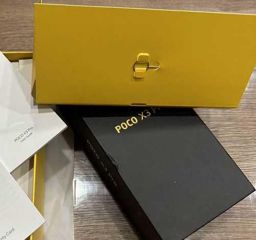 Коробка и документы на poco x3 Pro