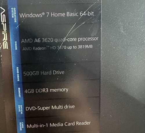 Компьютер Acer m1470. 8 gb озу, SSD