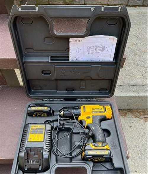 Дрель шуруповерт dewalt DCD710