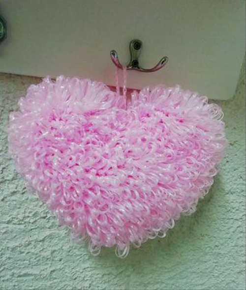 Мочалки-валентинки в наличии