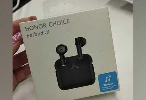 Беспроводные наушники honor earbuds x