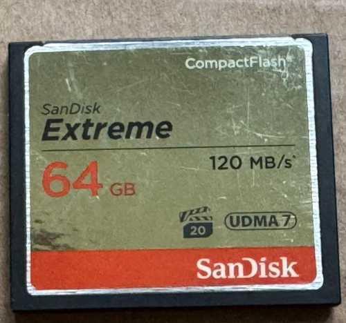 Карта памяти Sandisk Extreme 64Gb