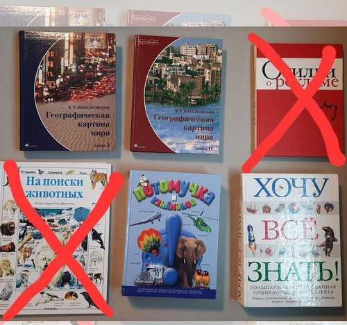 Энциклопедии детские, книги по географии и рекламе