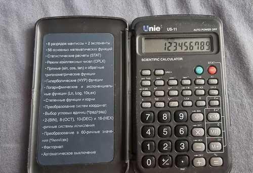 Инженерный калькулятор Uniel us-11