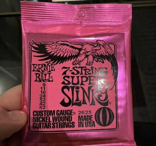 Струны Ernie Ball Super Slinky 9-52