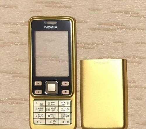 Корпус для Nokia 6300 с кнопками Gold