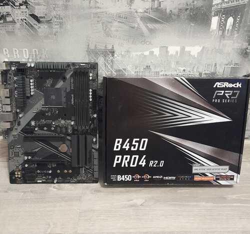 Материнская плата ASRock B450 Pro4 AM4