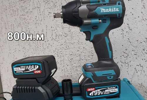 Мощный аккумуляторный гайковёрт makita 800 H.N