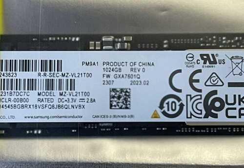 Samsung SSD PM9A1 PCIe 4.0 M.2 1TB