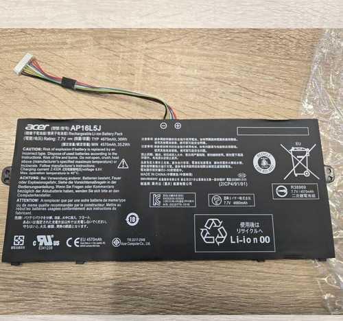 Аккумулятор для ноутбука acer SF514-51 AP16L5J