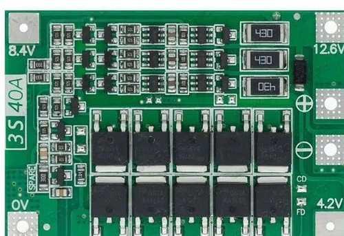 Плата bms 3S 40A с балансировкой