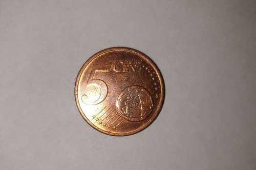 Монета 5 евро центов кипр 2018