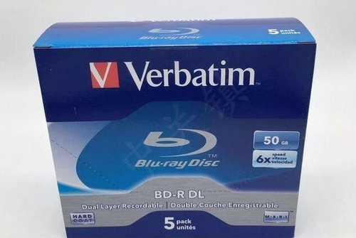 Пустые диски Verbatim BD-R DualLayer 50Gb 6x